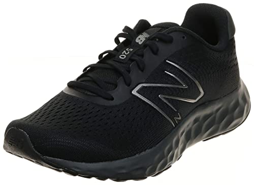 New Balance Men's 520 V8 Running Shoe, Black/Black, 9.5