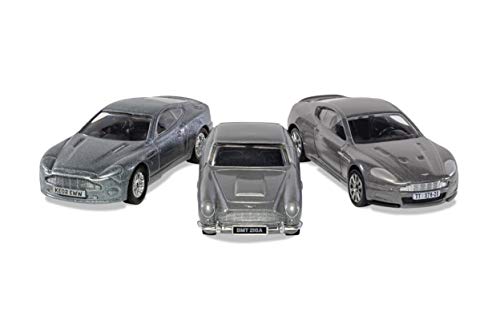 Corgi James Bond Aston Martin Collection with DB5, Vanquish & DBS Fit The Box Scale Diecast Display Models TY99284