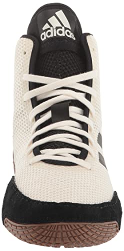adidas Men's Tech Fall 2.0 Wrestling Shoe, Chalk White/Black/Gum, 9.5