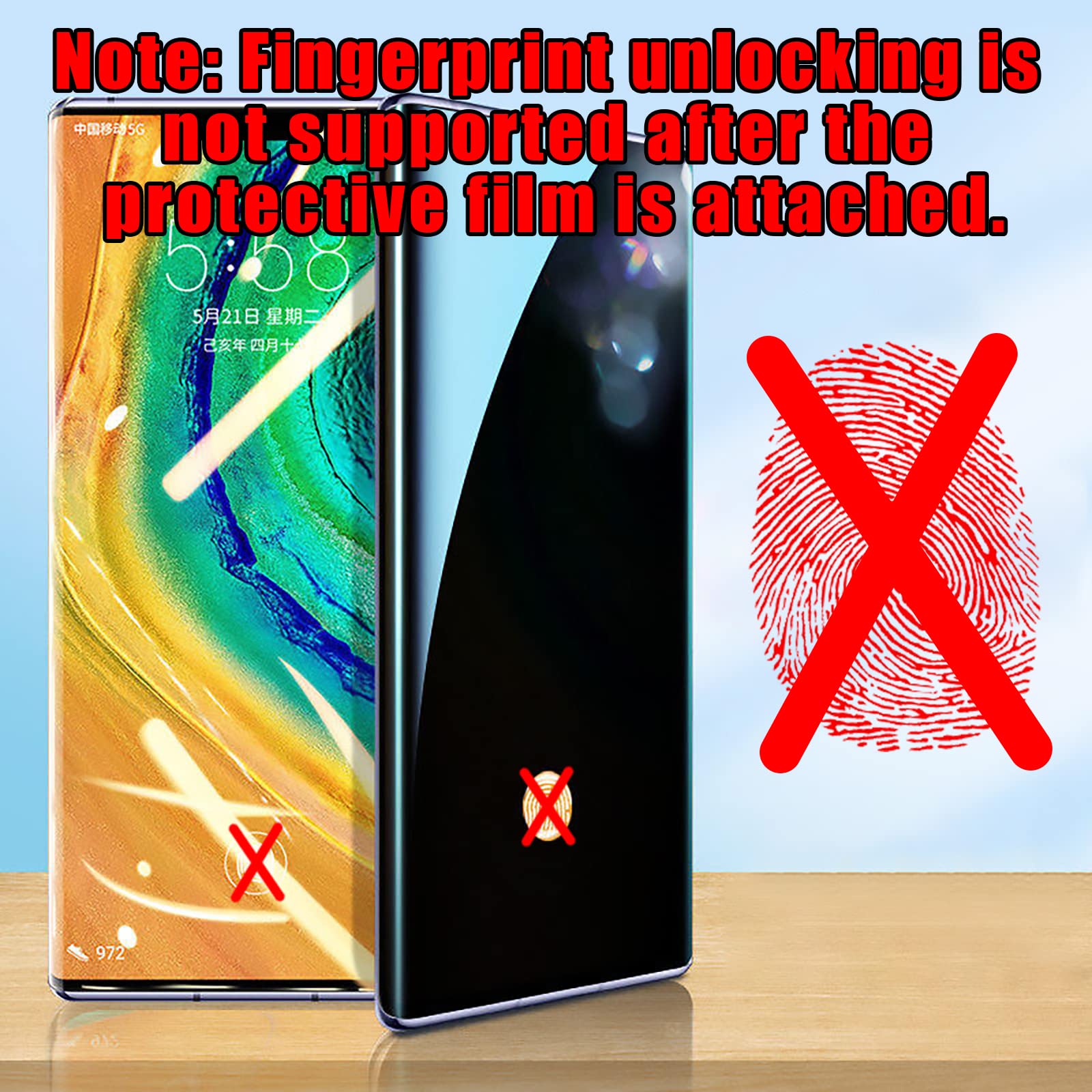 AKABEILA [3 Pack] Privacy Screen Protector for Xiaomi Poco X4 Pro 5G Privacy Glass Full Coverage Anti Spy Tempered Glass Protective Film 6.67"