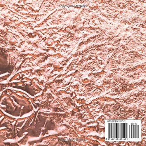 rose gold Scrapbook Paper pack 8X8 pad 40 sheets double sided textures: scrapbooking & crafting DIY project for craft & card making with large print for origami & decoupage & art collage