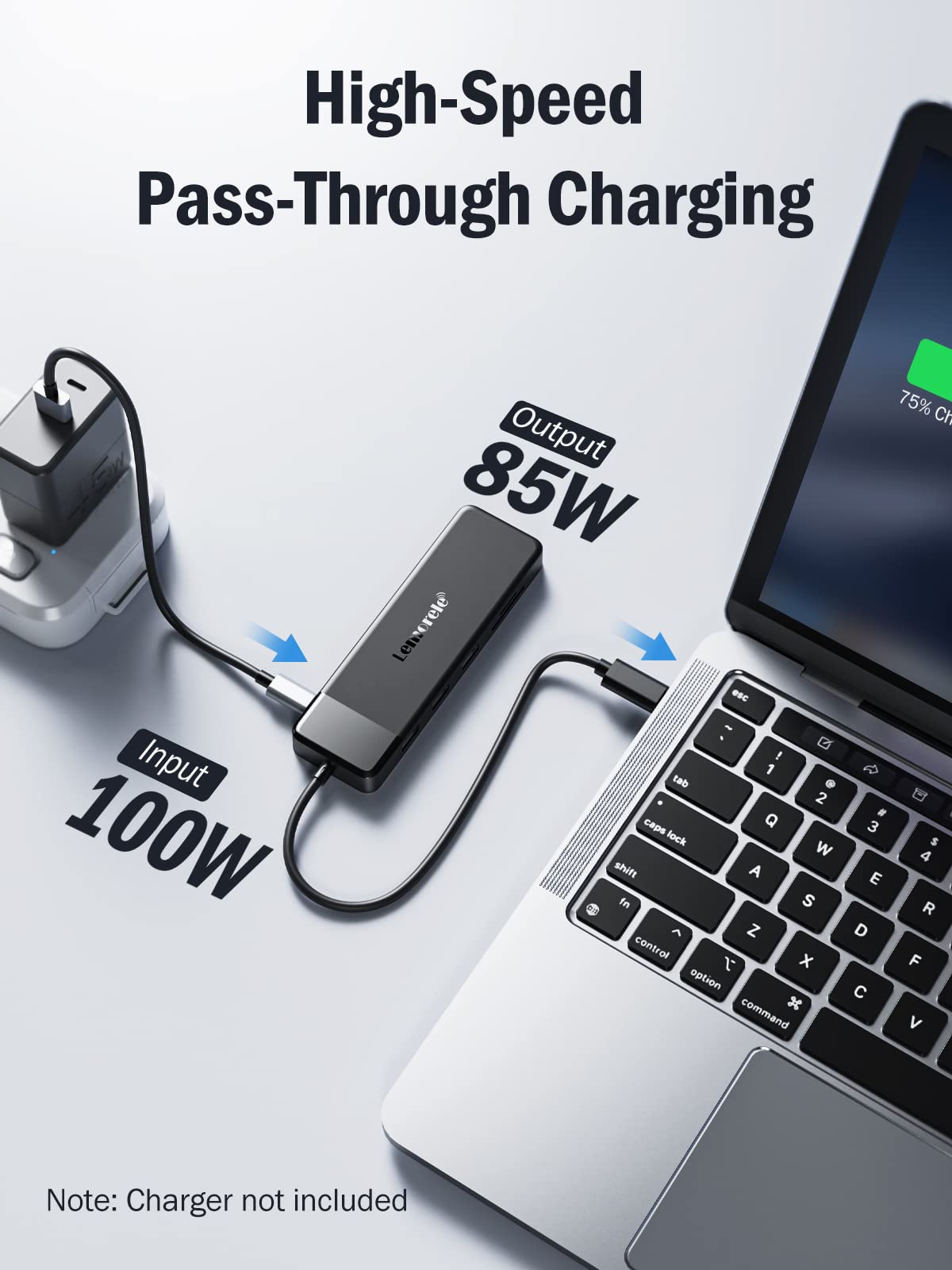 Lemorele USB C Docking Station for Laptop, 10 in 1 Triple Display Monitors Adapter w/4K Dual HDMI, 1080P VGA, 3 USB3.0/2.0, TF/SD 2.0, 3.5mm Audio, 100W PD, for MacBook, HP, Dell, Lenovo, Surface