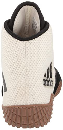 adidas Men's Tech Fall 2.0 Wrestling Shoe, Chalk White/Black/Gum, 9.5
