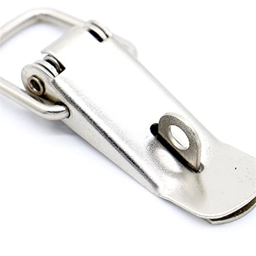 TBMAKE Latches Cabinet Box Locks Spring Loaded Latch Catch Toggle Iron Hasps for Sliding Door Window Furniture Hardware
