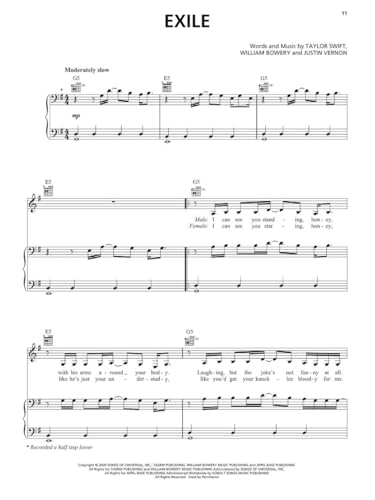 Taylor Swift - Folklore: Piano/Vocal/Guitar Songbook