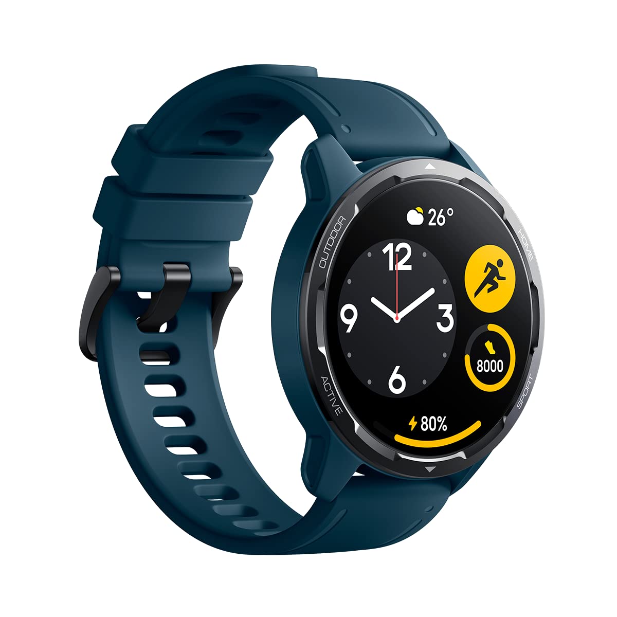 Xiaomi Watch S1 Active, 1.43" AMOLED Display, 117 Fitness Modes, 19 Professional Modes, 200+ Watch Faces, Exquisite Metal Bezel, Dual-Band GPS, 12 Days of Battery Life, Bluetooth Phone Call, Blue