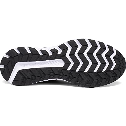 Saucony mens Cohesion 13 Walking Shoe, Black/White, 10.5 Wide US