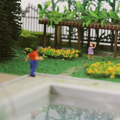 P100W 100pcs 1:87 Painted Figures HO Scale Standing People Assorted Poses Model Trains