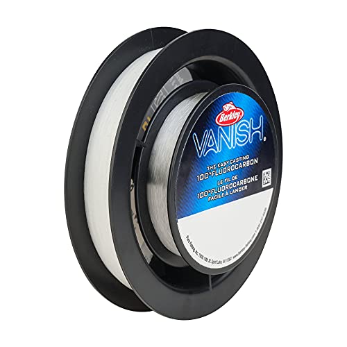 SpiderWire Ultracast Braid Vanish Fluorocarbon Dual Spool, 30lb Translucent Braid with 50lb Clear Fluoro Leader, 164yd | 150m