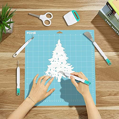 Cutting Mat for Cricuts, FOME 4PCS Standard Adhesive Grip Cutting Mat 12x12 inch Standard Adhesive Sticky Quilting Replacement Cut Mats for Cricuts Maker 3/Maker/Explore 3/Air 2/Air/One
