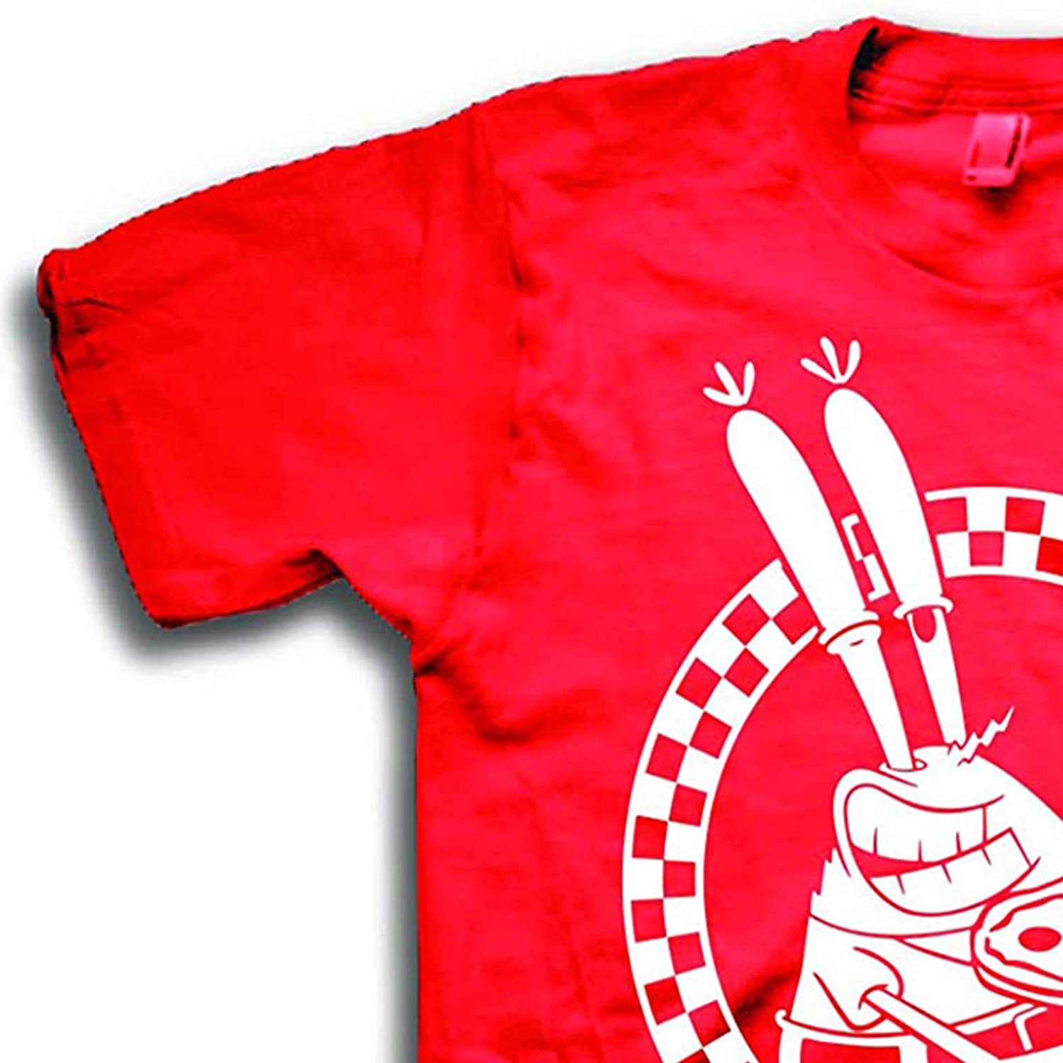 Mens Spongebob Squarepants Classic Shirt - Spongebob Krusty Krab T-Shirt (Red, XX-Large)