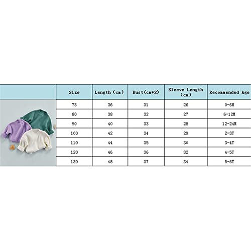 Toddler Baby Knit Sweater Kids Boy Girl Solid Color Long Sleeve Basic Pollover Top Fall Winter Warm Clothes(D-Green,12-24 Months