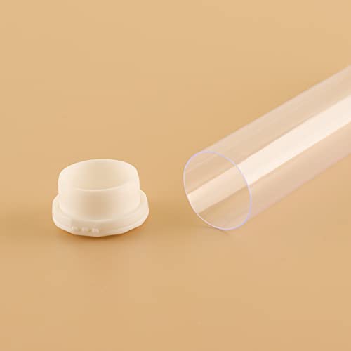 BAOFALI 20Pcs Large Clear Plastic Empty Tubes Storage Transparent Plastic Test Tube Container Both Ends with Lid Tubes Bead Container Set forDIY Craft Supply Storage Candy Storage(5 x1inch)