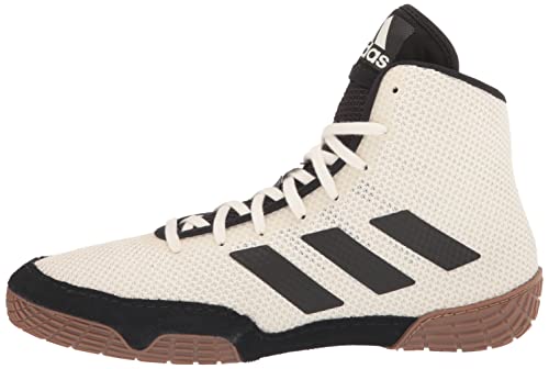 adidas Men's Tech Fall 2.0 Wrestling Shoe, Chalk White/Black/Gum, 9.5