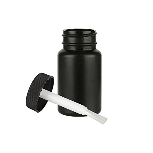 25 Empty Plastic Bottles Brush Applicator Cap Arts Craft Paint Jar Container 2oz