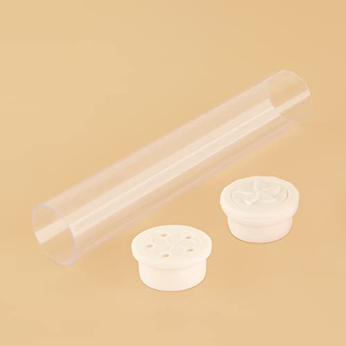BAOFALI 20Pcs Large Clear Plastic Empty Tubes Storage Transparent Plastic Test Tube Container Both Ends with Lid Tubes Bead Container Set forDIY Craft Supply Storage Candy Storage(5 x1inch)