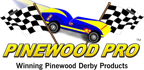 Pine Derby Drilled Car Kit with PRO Graphite and 3oz Flexible Cuttable Stick-On Tape Weight by Pinewood Pro