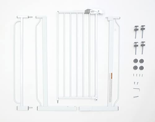 Regalo Easy Step 36" Extra Tall Walk Thru Baby Gate, Includes 4-Inch Extension Kit, 4 Pack of Pressure Mount Kit and 4 Pack Wall Cups and Mounting Kit, Pack of 1