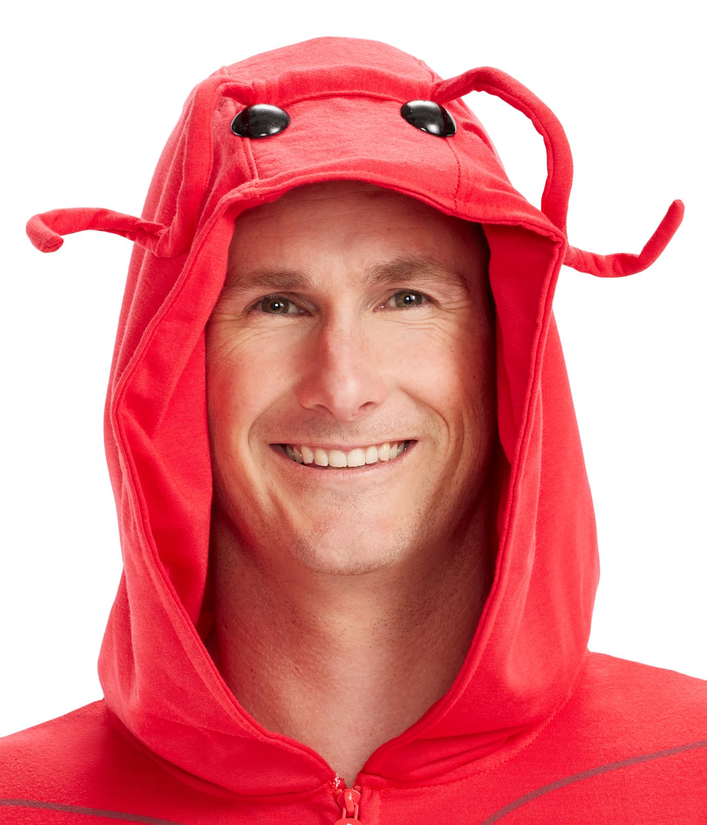 Tipsy Elves' Men's Lobster Costume - Red Sea Crustacean Halloween Jumpsuit Size Large