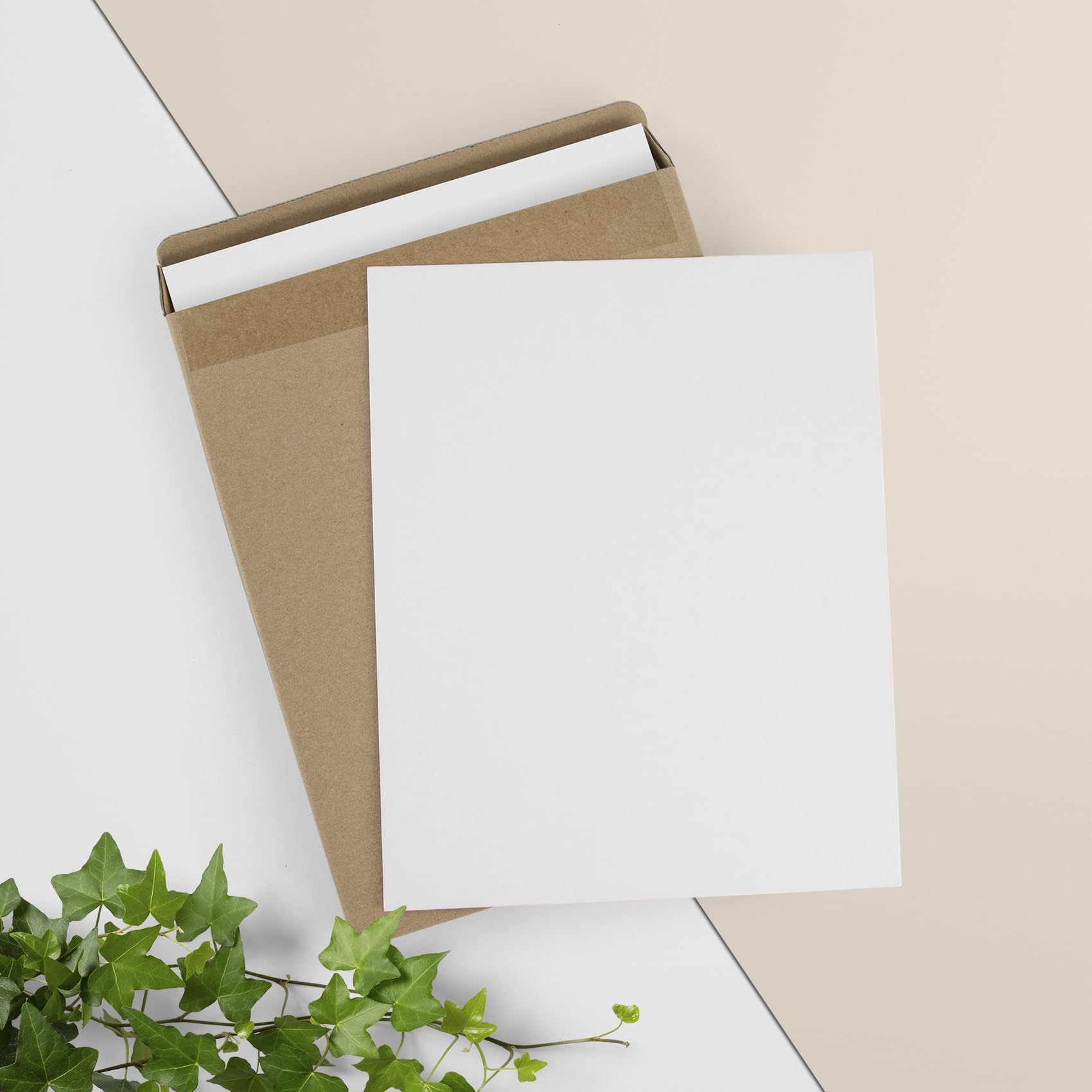 Frametory, 8x10 White Uncut Picture Mat Boards, Backing Boards for Frames, Photos, Crafts - Pack of 12