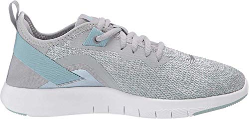 Nike Women's Flex Trainer 9 Cross, Wolf Grey/Pure Platinum-Ocean Cube-White, 8.5 Regular US