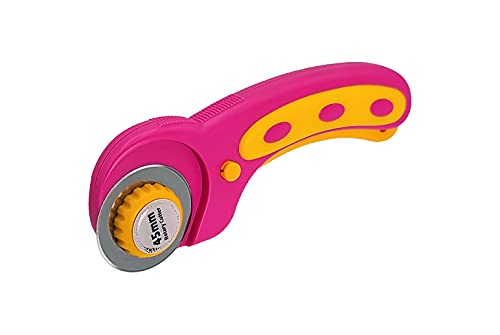 Ultima 45mm Rotary Cutter Kit β Ergonomic Rotary Cutter with 8 SKS-7 Steel Blades, Straight & Pattern-Cut