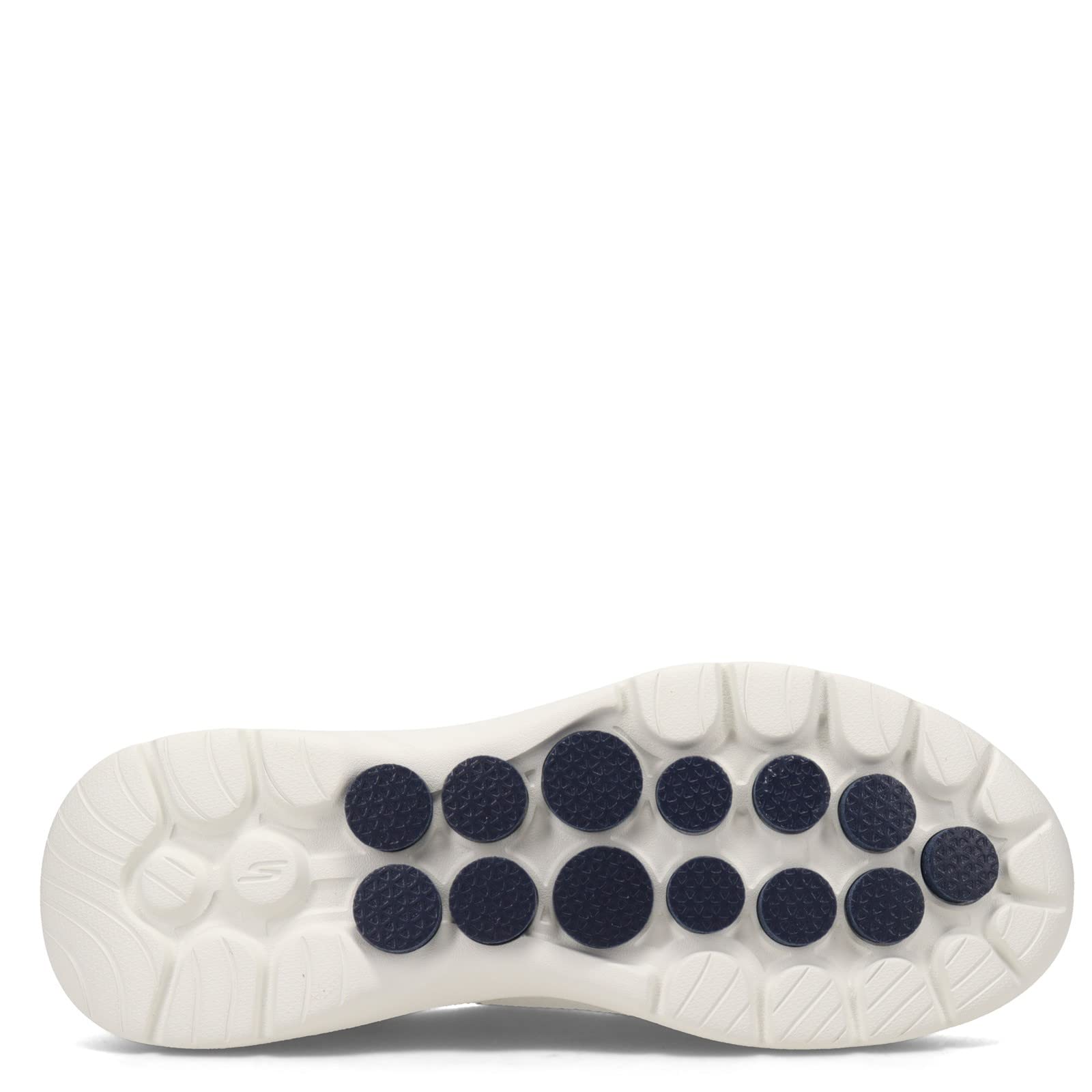 Skechers mens Gowalk 6 - Stretch Fit Slip-on Athletic Performance Walking Shoe, White/Navy, 9.5 US