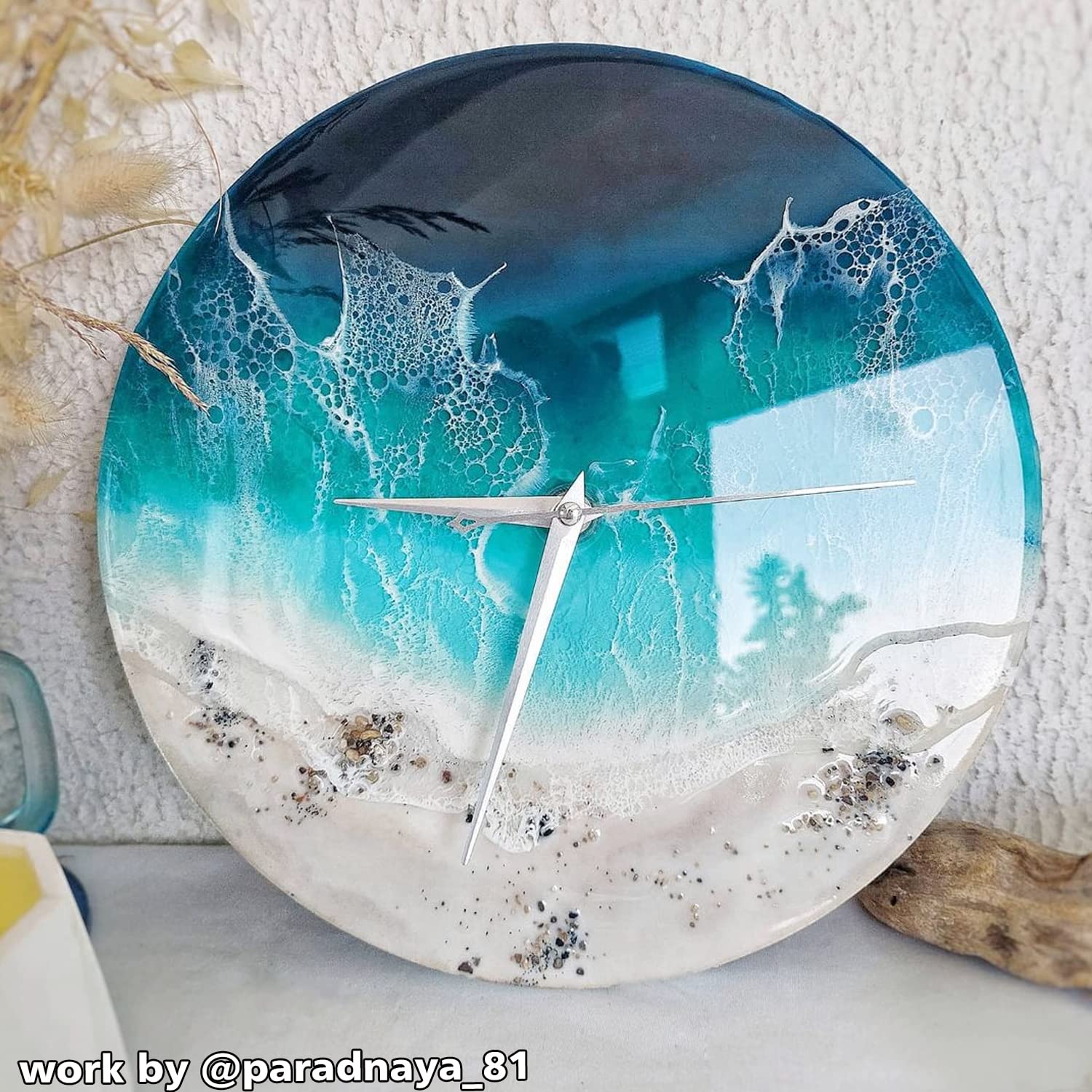 RESINWORLD 14" Round x 2" Deep XL Large Tray Mold, Shiny Silicone Tray Board Table Clock Mold for Epoxy Resin Casting, Floral Preservation Bouquet Resin Mold Home Decor