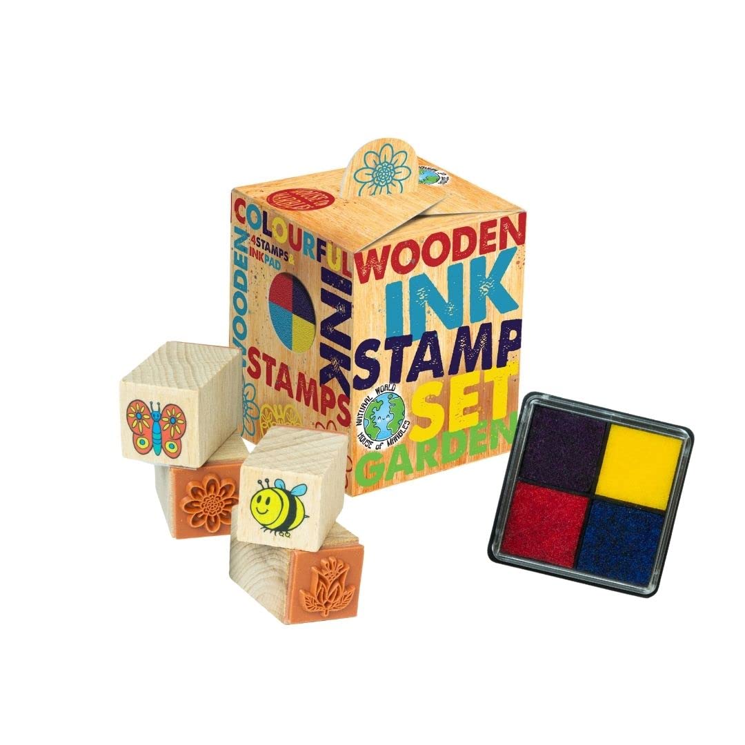 House of Marbles Garden Themed Wooden Stamp Set