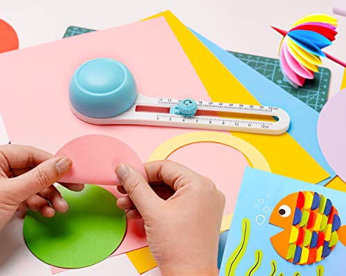 MyLifeUNIT Circle Cutter, Circular Rotary Cutter for Paper Crafts Scrapbooking (Included 6 Blades)