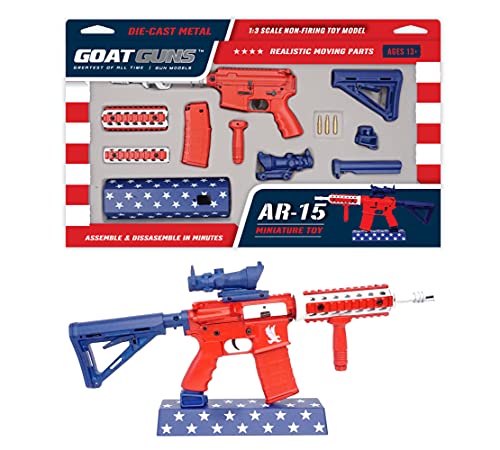 GoatGuns Miniature USA AR 15 Model | 1:3 Scale Diecast Metal Build Kit