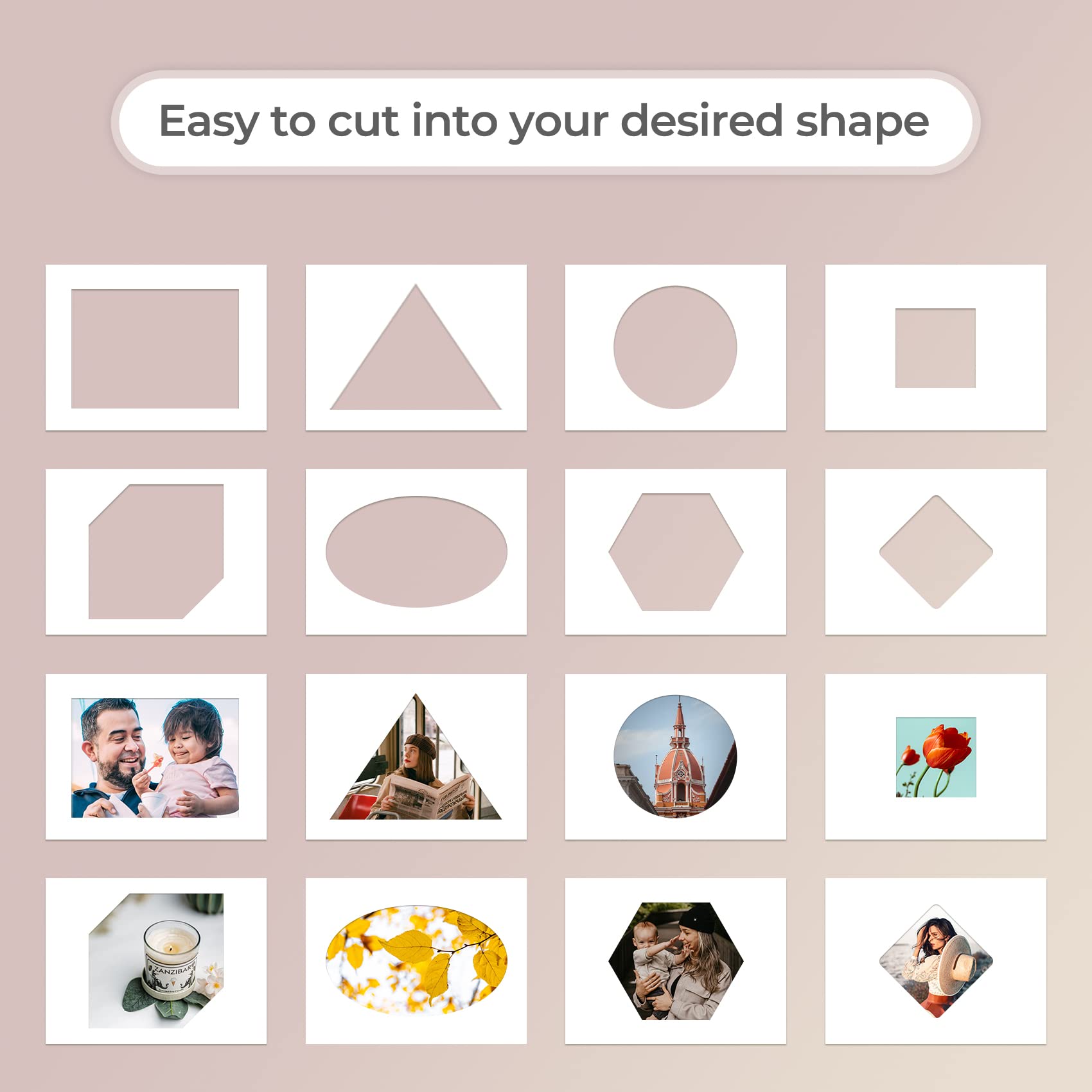 Frametory, 8x10 White Uncut Picture Mat Boards, Backing Boards for Frames, Photos, Crafts - Pack of 12