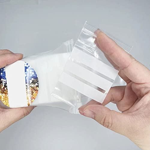 Diamond Painting Tool,100pcs/lot Diamond Sticker Storage Bag Clear Plastic Writable Diamond Art Storage Container Reclosable Self Sealing Accessories
