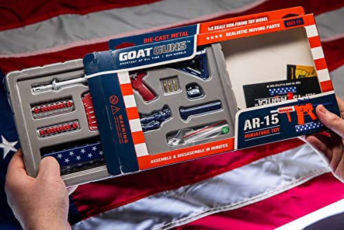 GoatGuns Miniature USA AR 15 Model | 1:3 Scale Diecast Metal Build Kit