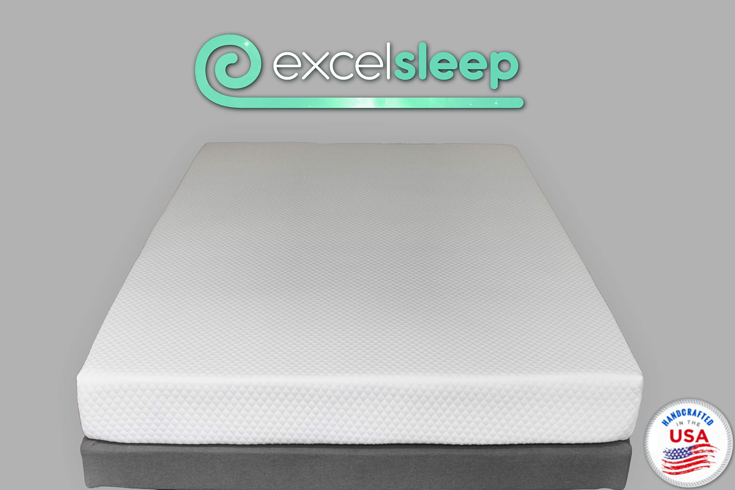 Excel Sleep American Made - 6" Gel Memory Foam Mattress, Medium-Firm Feel (48 x 75)