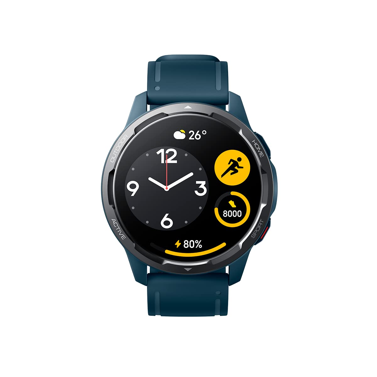 Xiaomi Watch S1 Active, 1.43" AMOLED Display, 117 Fitness Modes, 19 Professional Modes, 200+ Watch Faces, Exquisite Metal Bezel, Dual-Band GPS, 12 Days of Battery Life, Bluetooth Phone Call, Blue