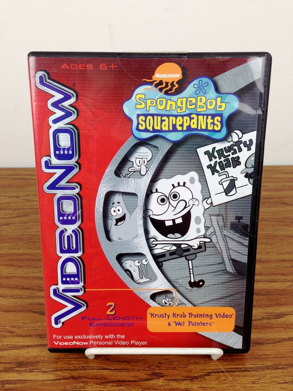 VIDEO NOW 2-DISC DVD: SPONGEBOB SQUAREPANTS -- "KRUSTY KRAB TRAINING VIDEOa" & "WET PAINTERS) (in clamshell case)