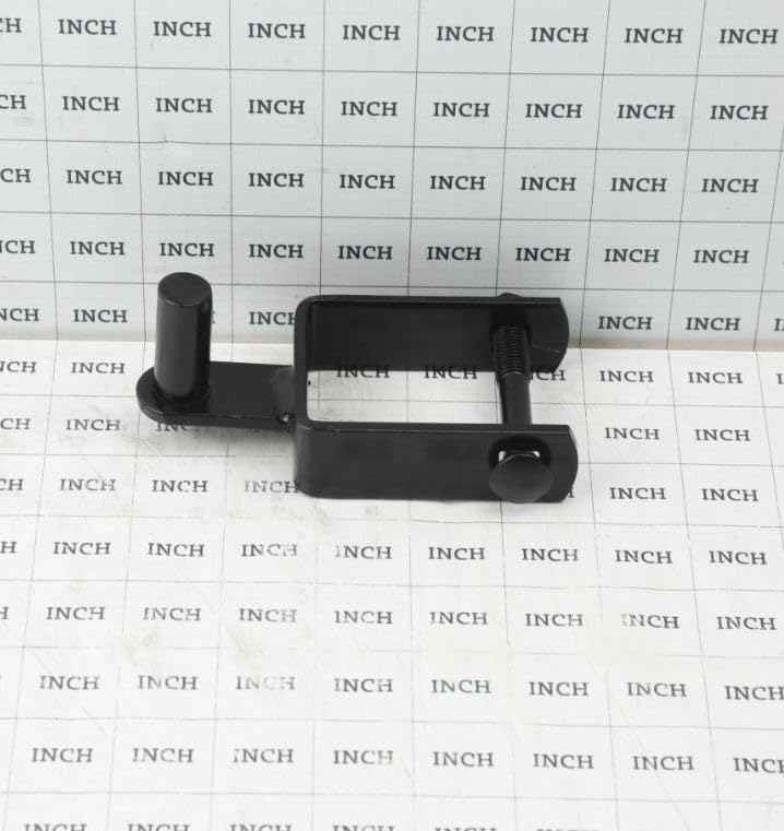 2" Square Male Black Hinge Pair with Bolt and Nut Assembly (5/8" Pintle)