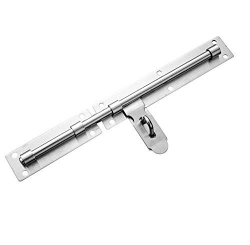 Door Lock,Gate BoltDoor Bolt,Sliding Door Lock,Door Latch Hook,14-inch Slide Bolt Gate Latch,Sliding Bolt Door Lock with Padlock Hole,Heavy Duty Hardware Gate Latch for Wooden Fence,Shed Door,Yard Doo