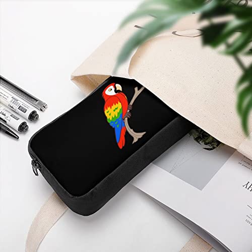 Cartoon Parrot Pencil Case Makeup Bag Big Capacity Pouch Organizer for Office College
