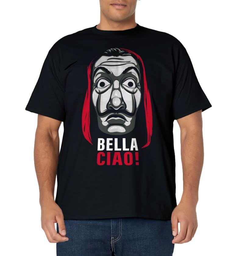 Netflix La Casa De Papel Bella Ciao Mask T-Shirt