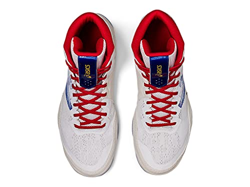 ASICS Men's JB Elite IV Wrestling Shoes, 10.5, White/Rich Gold