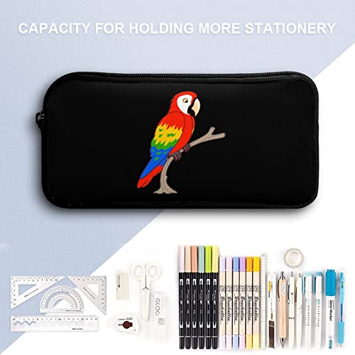 Cartoon Parrot Pencil Case Makeup Bag Big Capacity Pouch Organizer for Office College