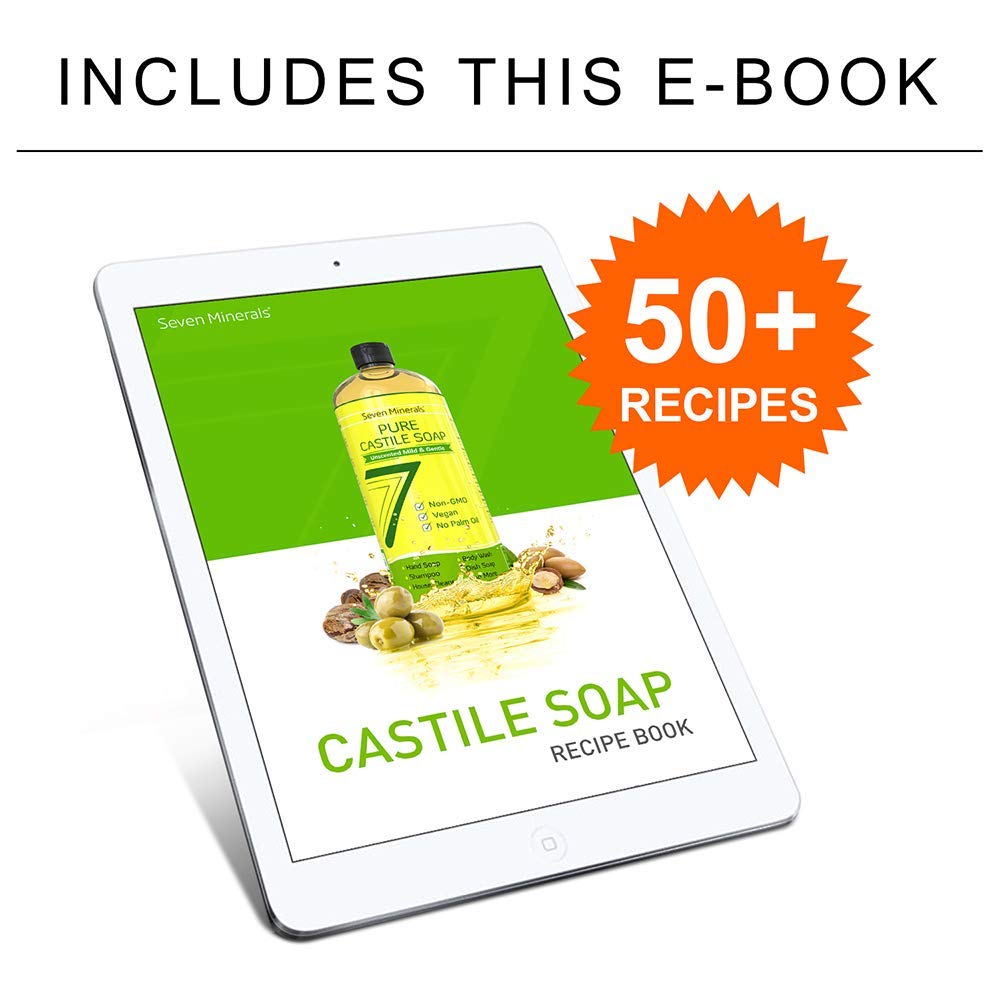 Seven Minerals EWG Verified Unscented Castile Soap & Sweet Orange Castile Soap