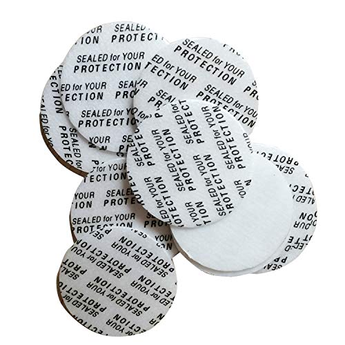 Rewarding Essentials 33mm Pressure Sensitive PS Foam Cap Liners Tamper Seal Cap Liner Sealed for your Protection (25)