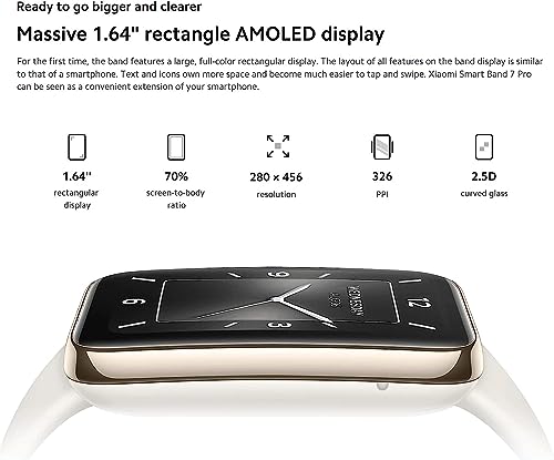 Xiaomi Band 7 Pro Smartwatch with GPS, Health & Fitness Activity Tracker, 1.64 inch AMOLED Touch Display