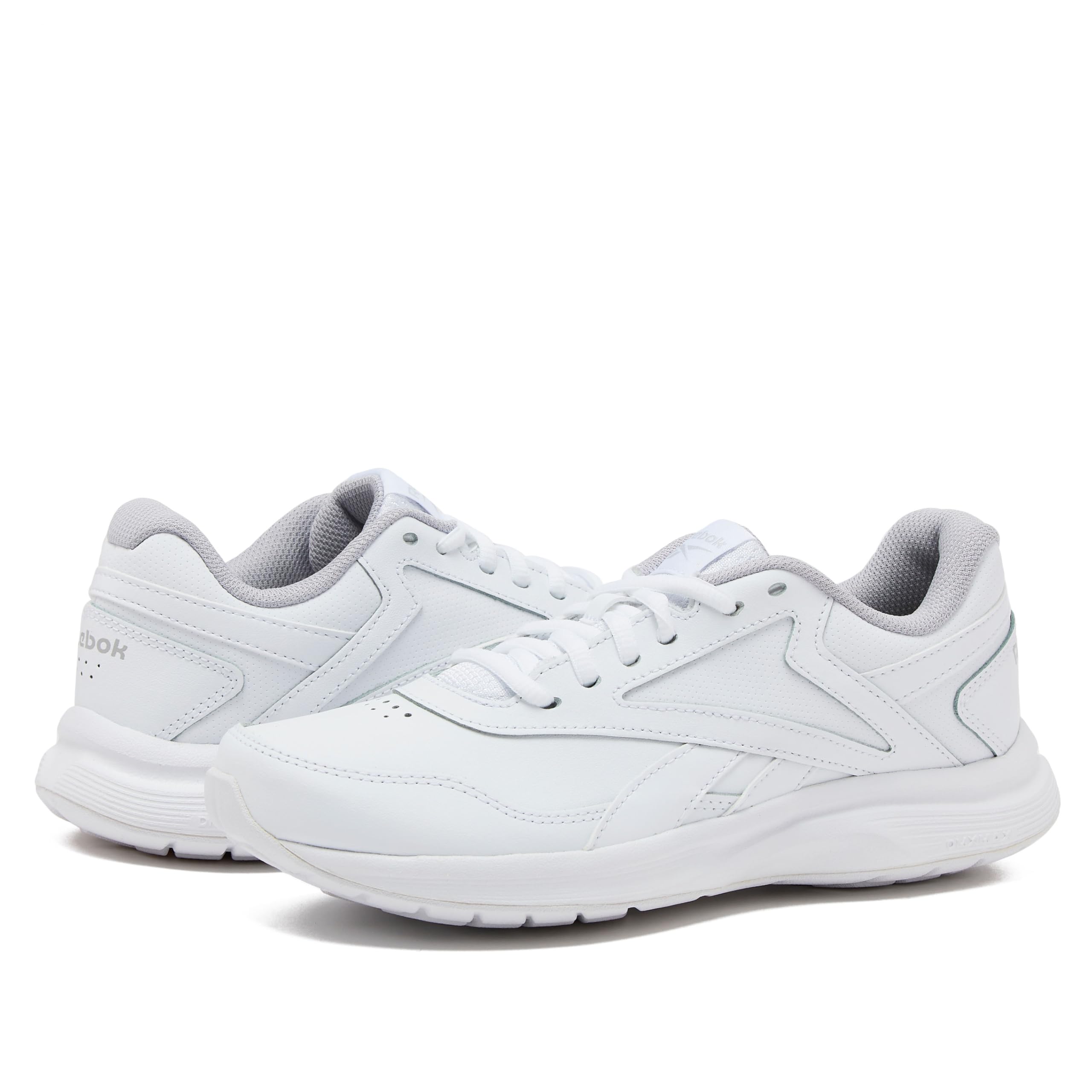 Reebok Women's Ultra 7 DMX Max Walking Shoes, Athletic Black Sneakers, White/Cold Grey/Collegiate Royal, 9