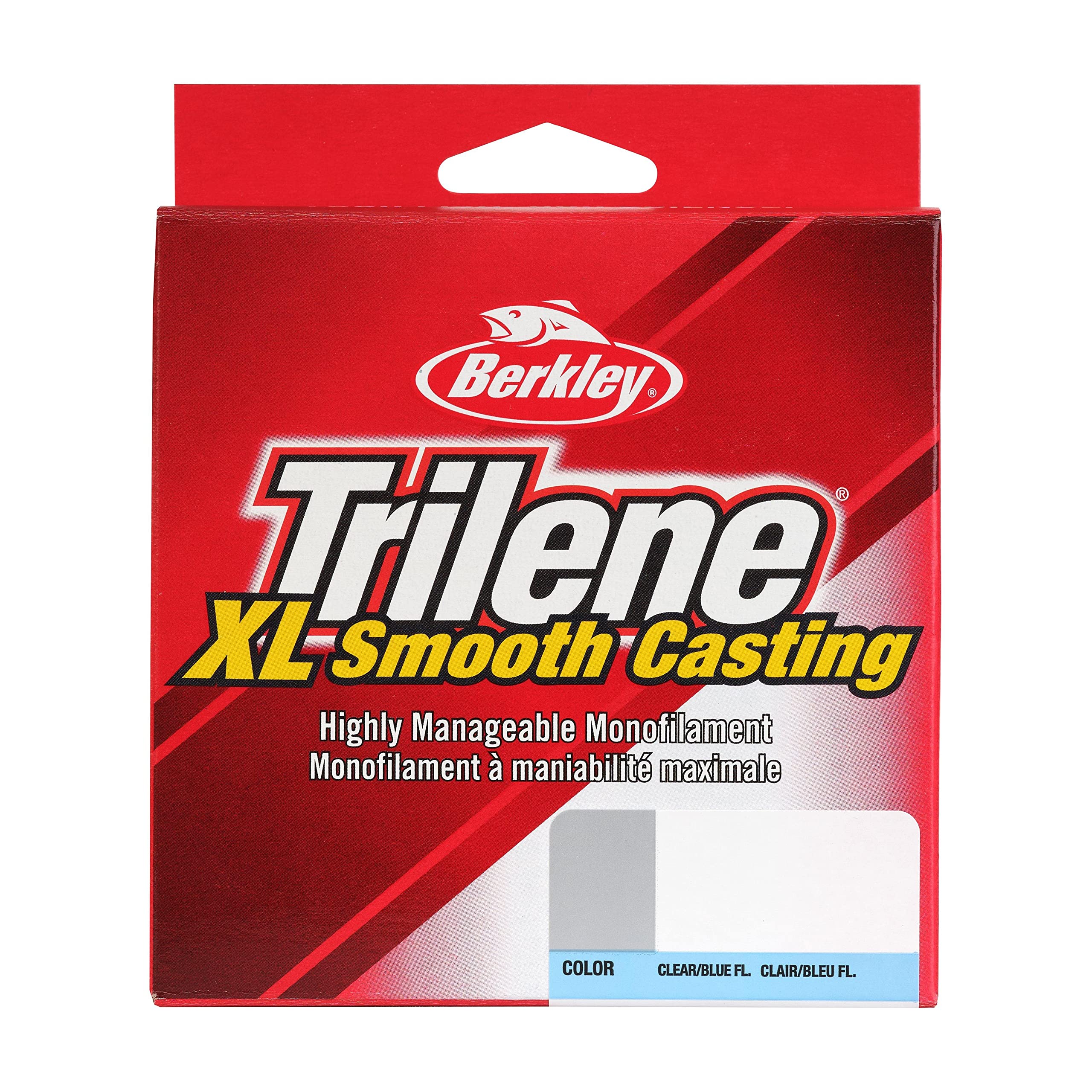 Berkley Trilene® XL®, Fluorescent Clear/Blue, 8lb | 3.6kg, 330yd | 301m Monofilament Fishing Line, Suitable for Freshwater Environments