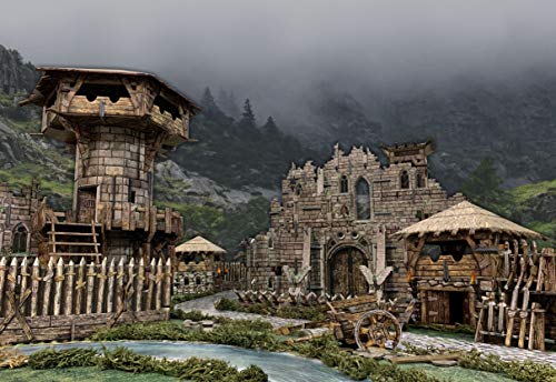 Battle Systems – Modular Fantasy Scenery – Perfect for Roleplaying and Wargames - Multi Level Tabletop Terrain for 28mm Miniatures – Colour Printed Model Diorama – DND Warhammer (Battlefield)