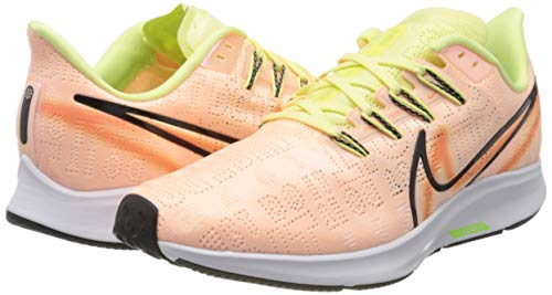 NIKE Women's Running Shoes, Multicoloured Crimson Tint Black Luminous Green 800, 10.5 AU
